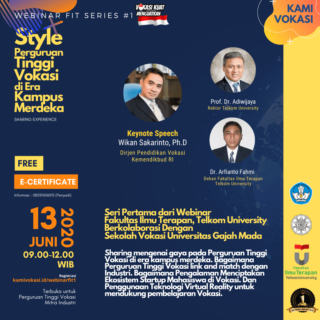 Webinar Series I "Style of Vocational College in the Era of Independent Campus" | Fakultas Ilmu ...