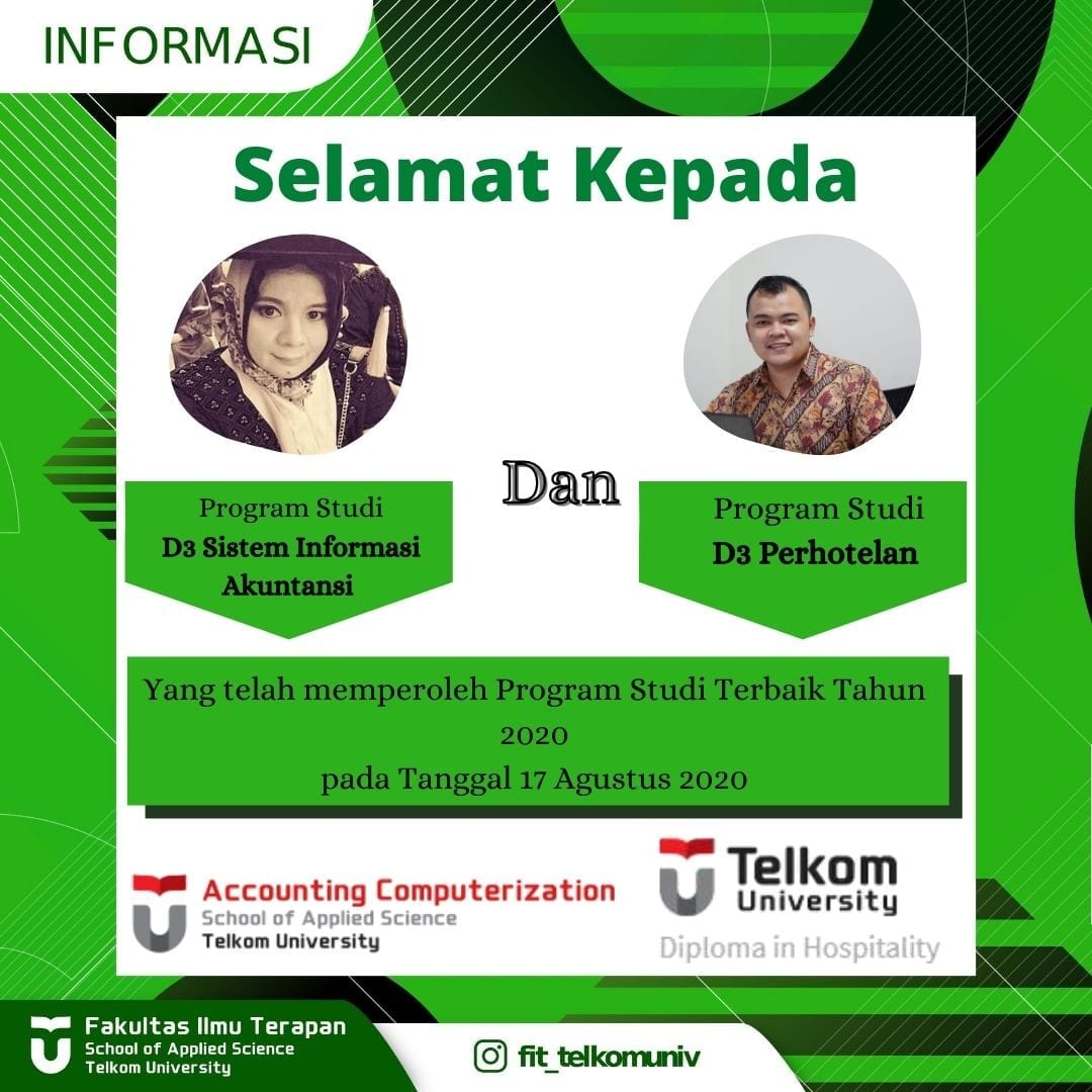 Program Studi Terbaik di Fakultas Ilmu Terapan Tahun 2020