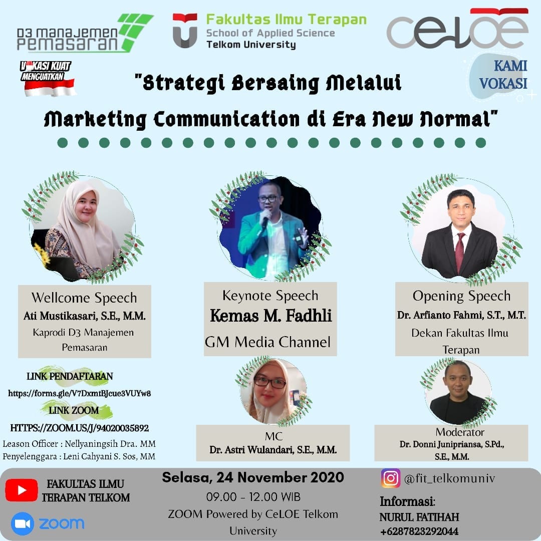 Kuliah Umum oleh Prodi D3 Manajemen Pemasaran Bersama Media Channel ...