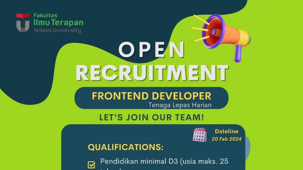 Open Recruitment Frontend Developer